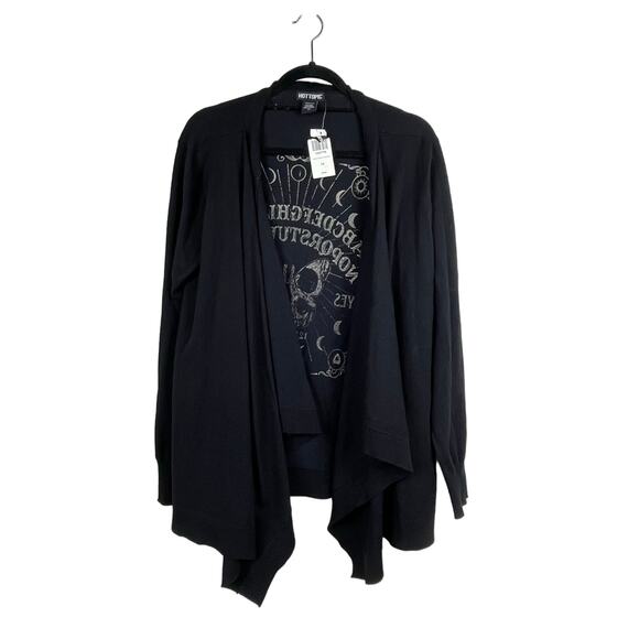 Hot Topic | Sweaters | Nwt Hot Topic Ouija Board Black Knit Open ...